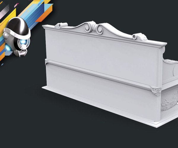 ArtStation - Antique Bench 3D Model | Resources