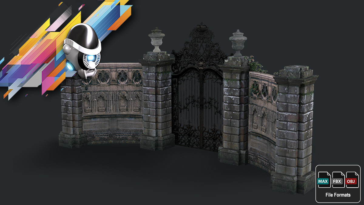 Entrance Gate 3d Model