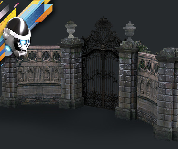 ArtStation - Ornate Gate 3D Model | Resources