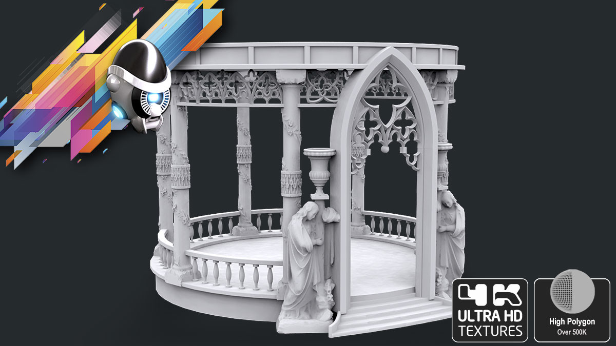 ArtStation - Arcane Rotunda 3D Model | Game Assets