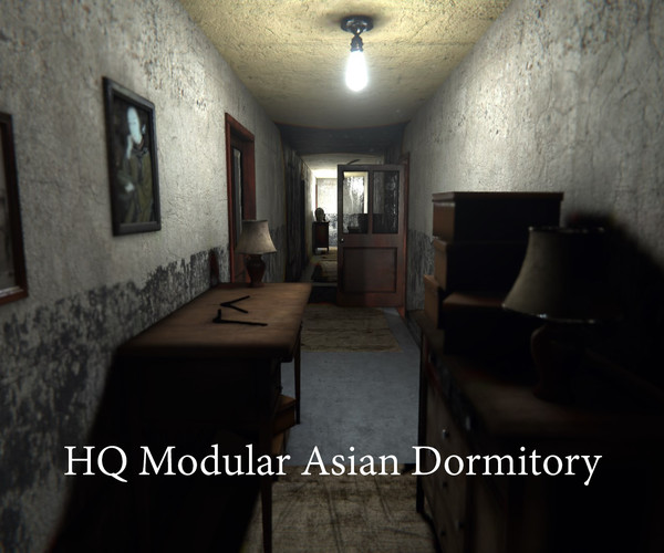 ArtStation - HQ Modular Asian Dormitory | Game Assets
