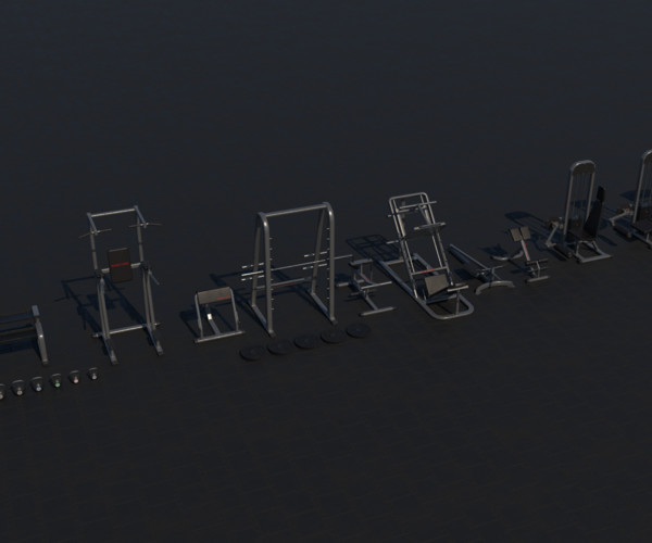 ArtStation - Gym Props PACK 02 | Resources