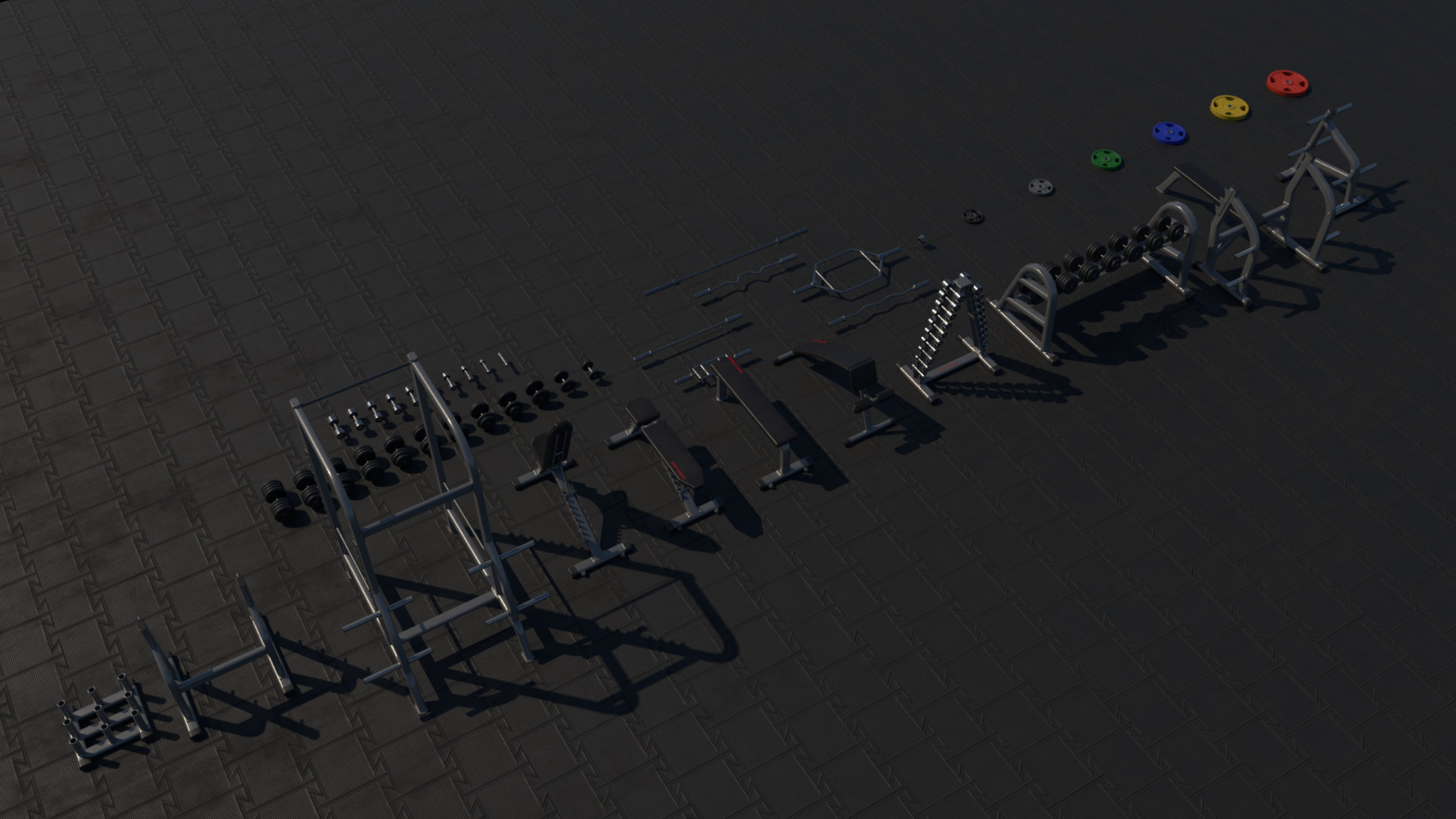 ArtStation - Gym Props PACK 01 | Resources