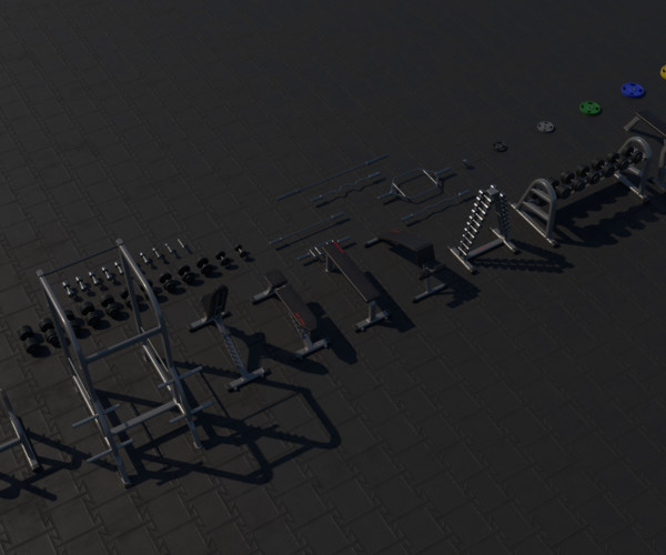 ArtStation - Gym Props PACK 01 | Resources