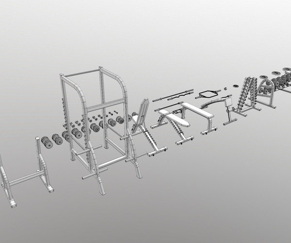 ArtStation - Gym Props PACK 01 | Resources