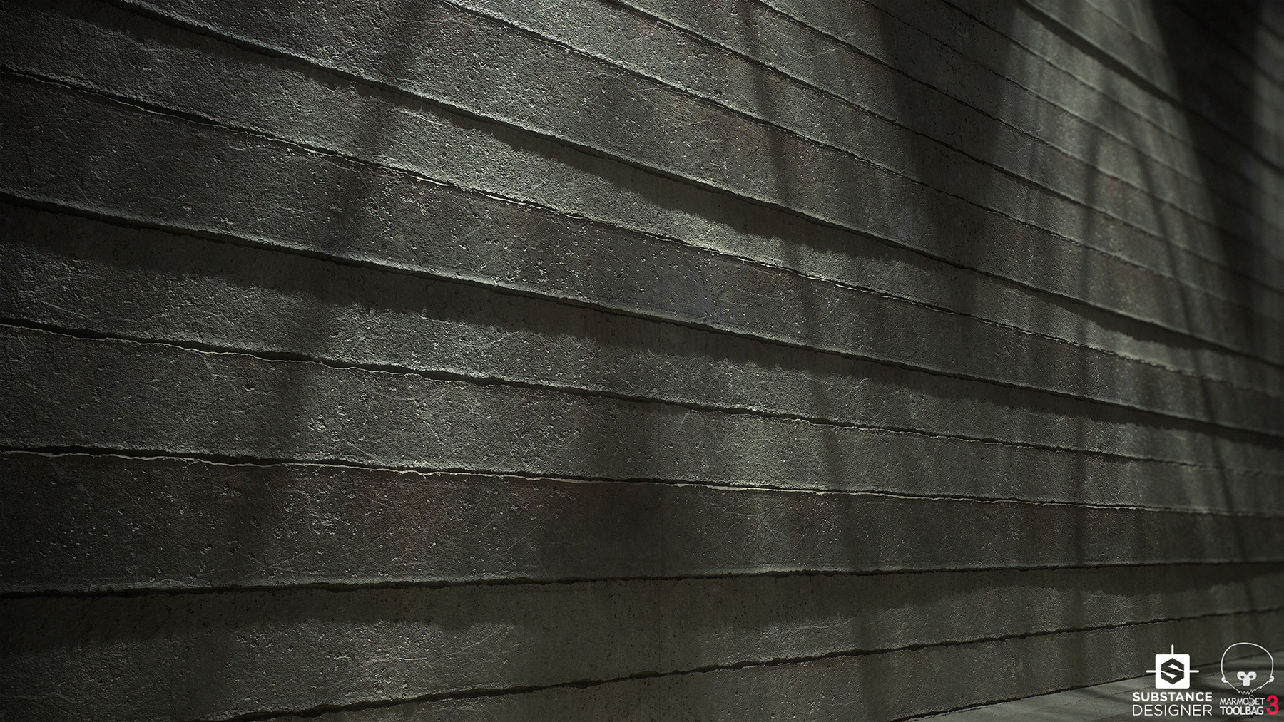 ArtStation - Layered Concrete - Substance Designer Material | Resources