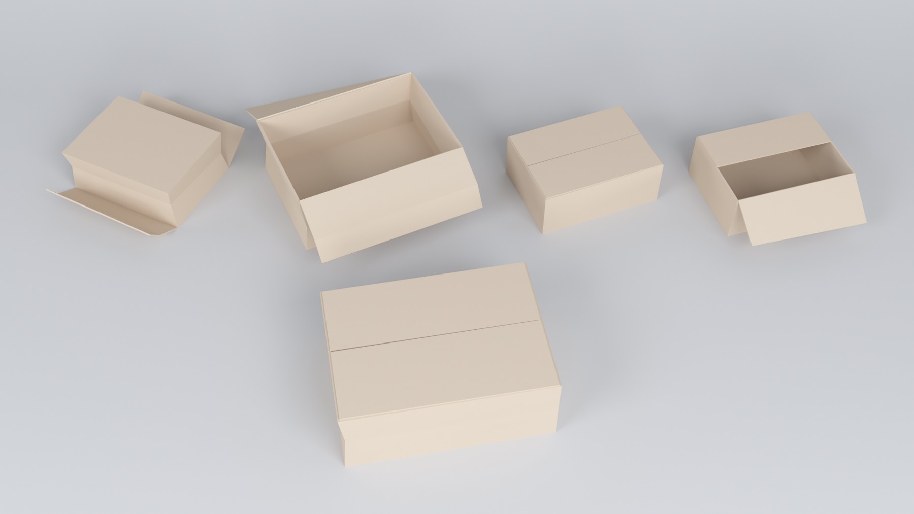 ArtStation - Cardboard Boxes - Low Poly | Game Assets