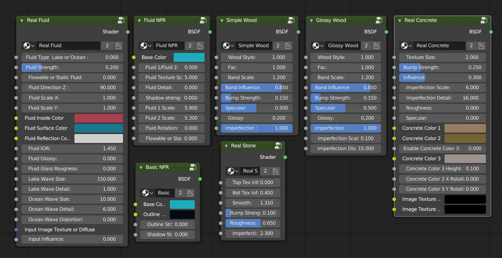 ArtStation - Procedural Shader Bank ( cycle & eevee ) | Resources