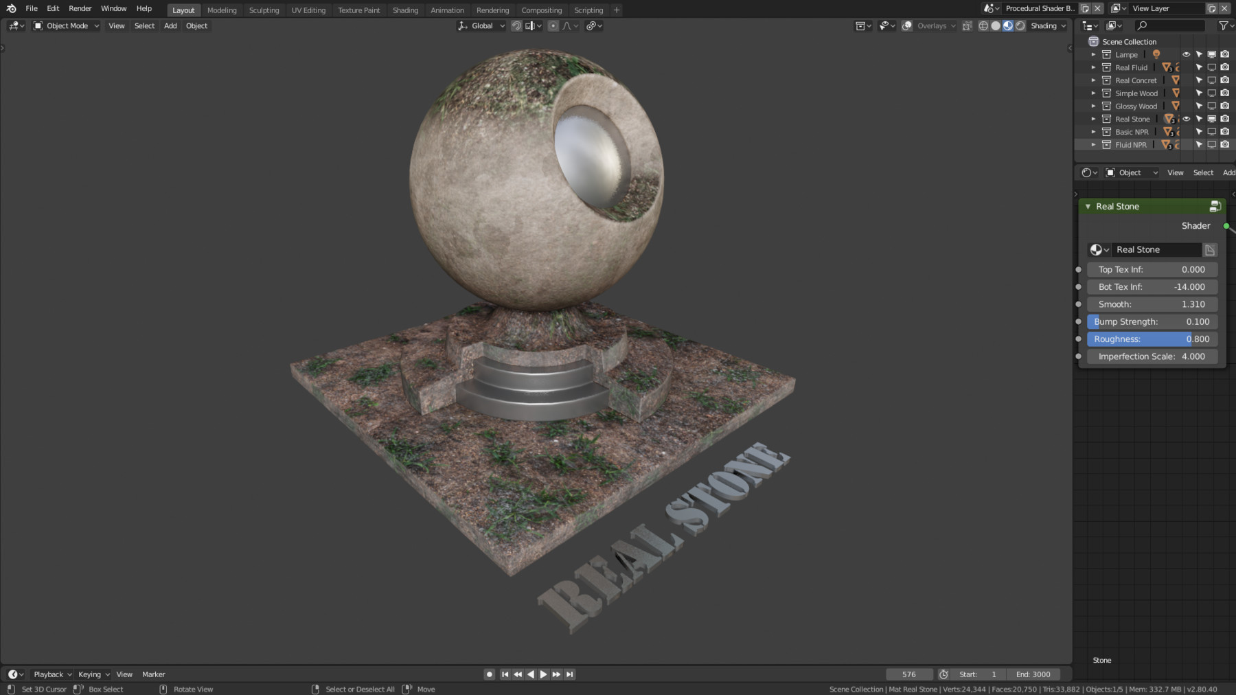 ArtStation - Procedural Shader Bank ( cycle & eevee ) | Resources