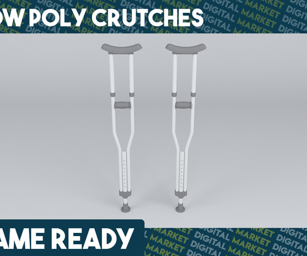 ArtStation - Crutches - Low Poly | Game Assets
