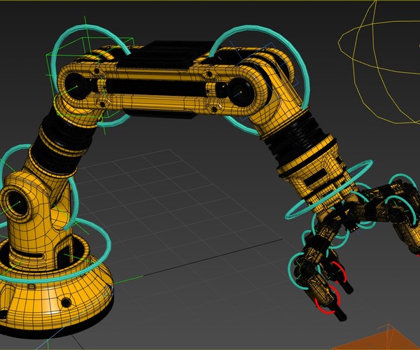 ArtStation - Robotic Arm Rigged and Animated (3ds Max, FBX, OBJ ...