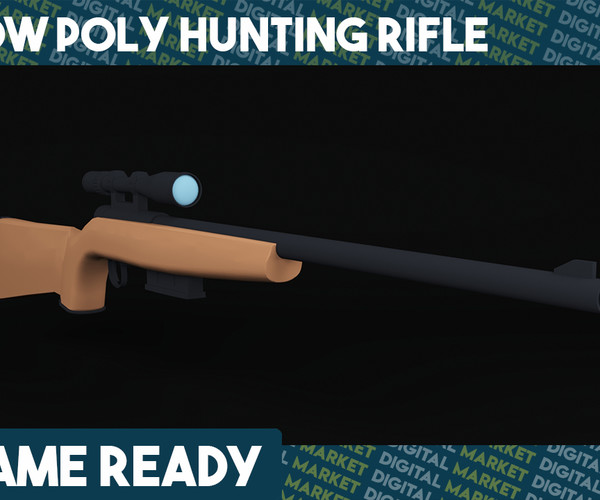 ArtStation - Hunting Rifle - Low Poly | Game Assets