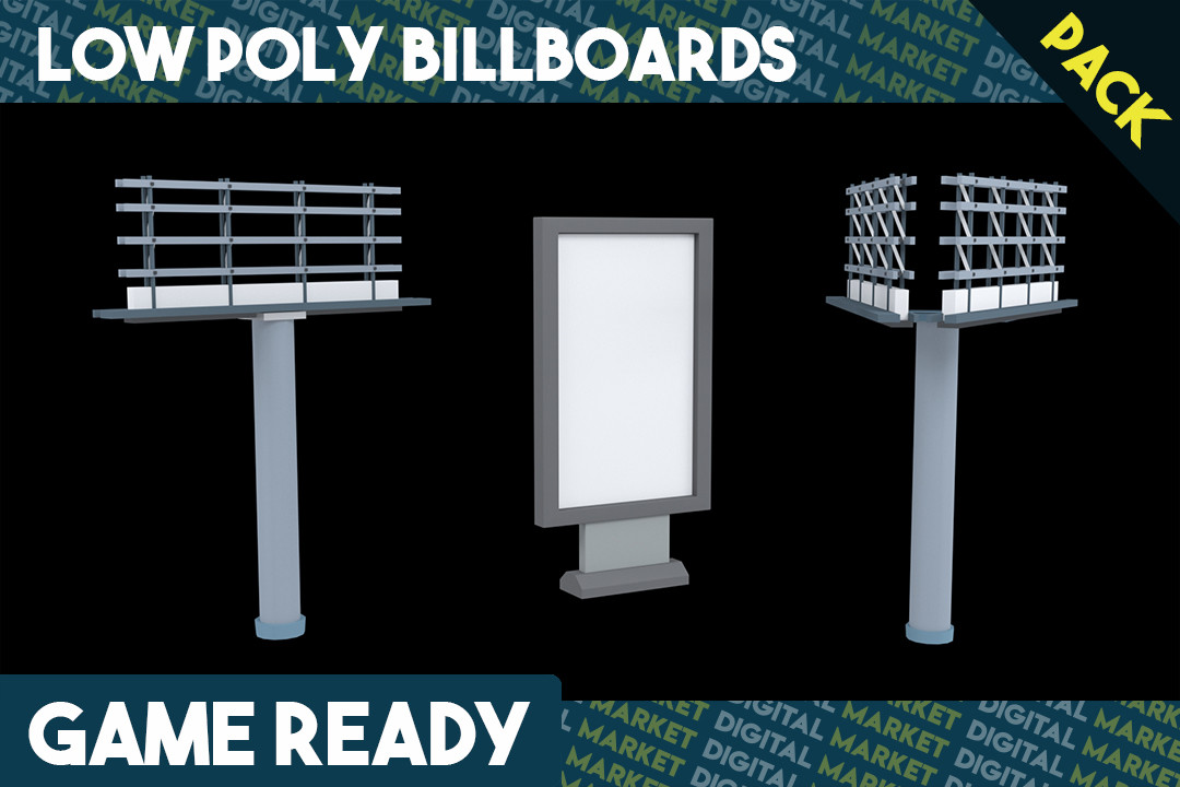 ArtStation - Billboard - Banner (Pack) | Game Assets