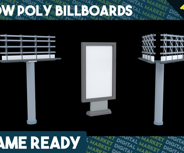 ArtStation - Billboard - Banner (Pack) | Game Assets