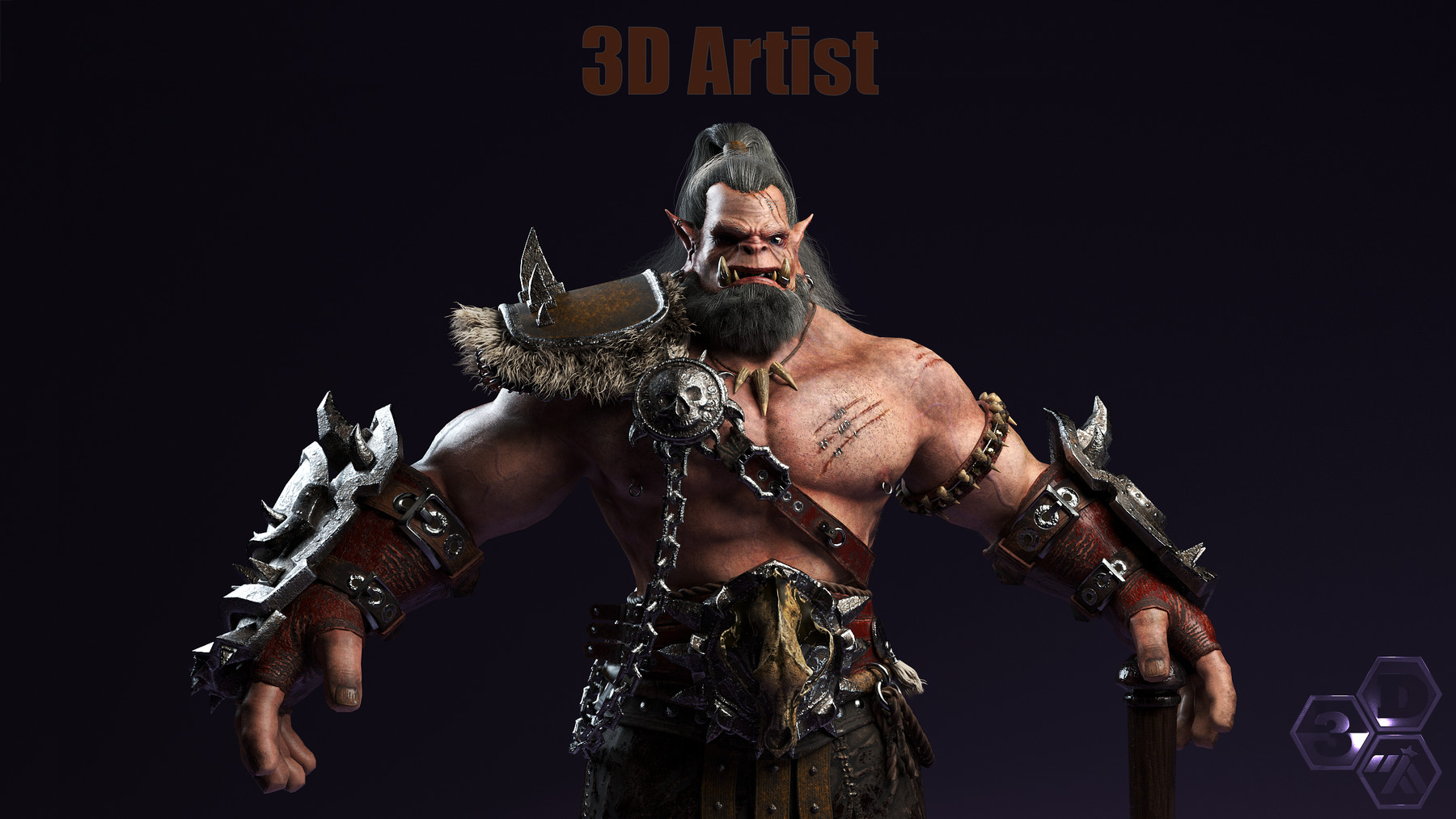 ArtStation - WARCRAFT WARRIOR - 3D Game Model | Game Assets