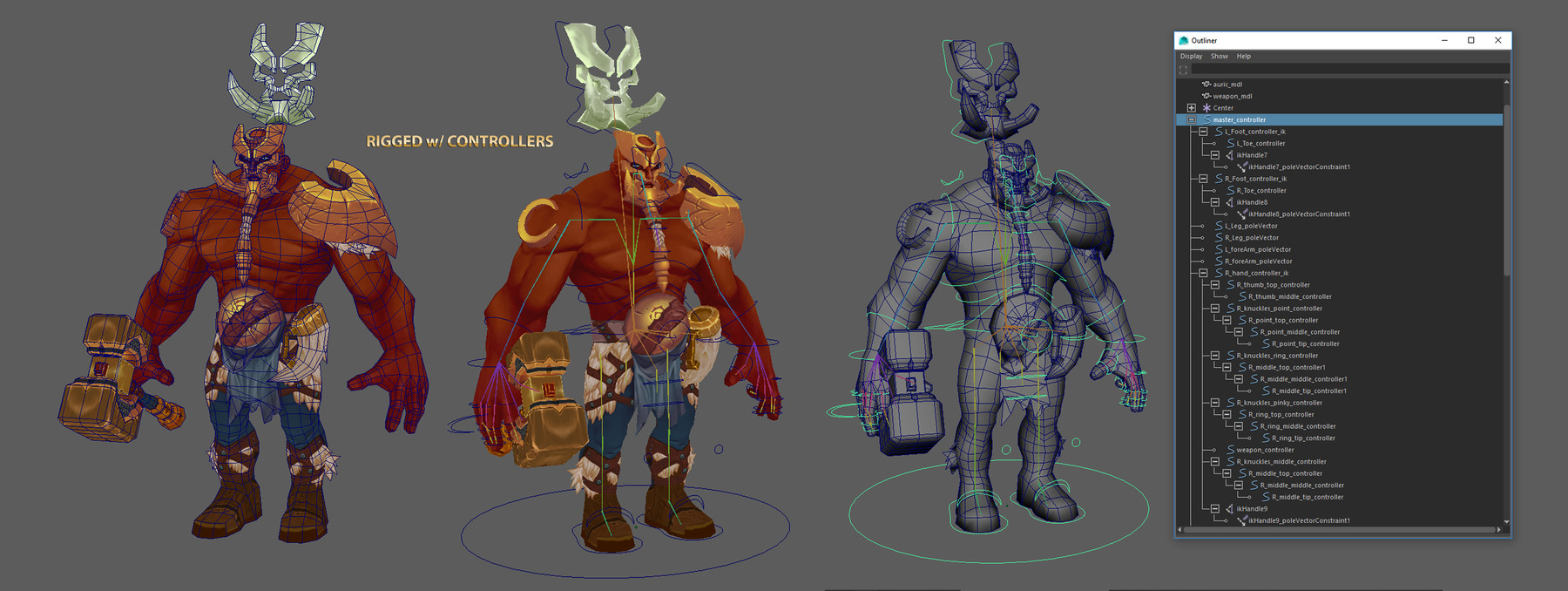 ArtStation - ANIMATABLE CHARACTER - AURIC | Game Assets