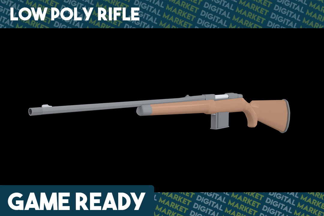 ArtStation - Rifle - Low Poly | Game Assets