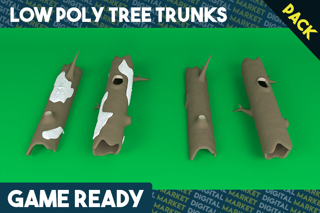 ArtStation - Tree Trunks Pack | Game Assets