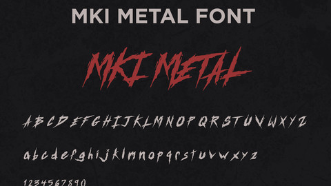 ArtStation - MKI Metal font | Artworks