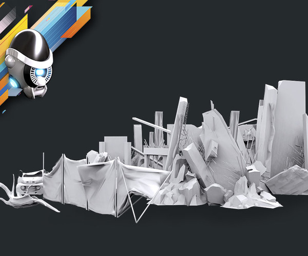 ArtStation - Car & Building Wreck | Resources