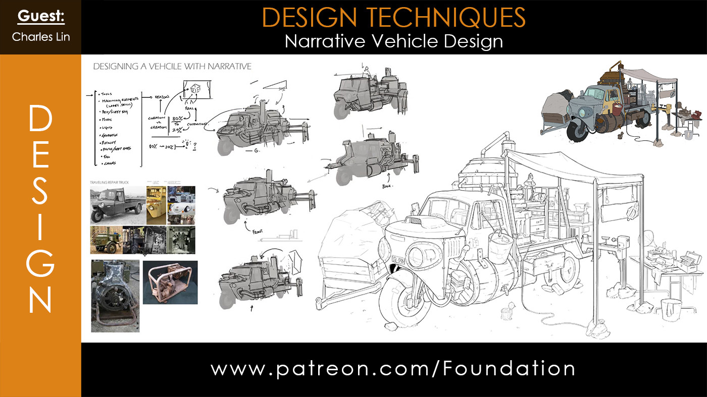ArtStation - Foundation Art Group - Design Techniques - Narrative Vehicle Design with Charles ...