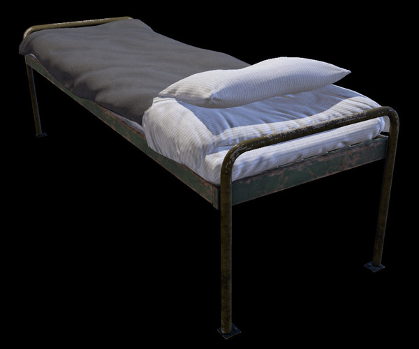 ArtStation - Old prison bed | Game Assets
