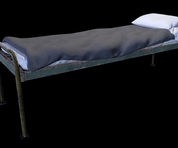 ArtStation - Old prison bed | Game Assets