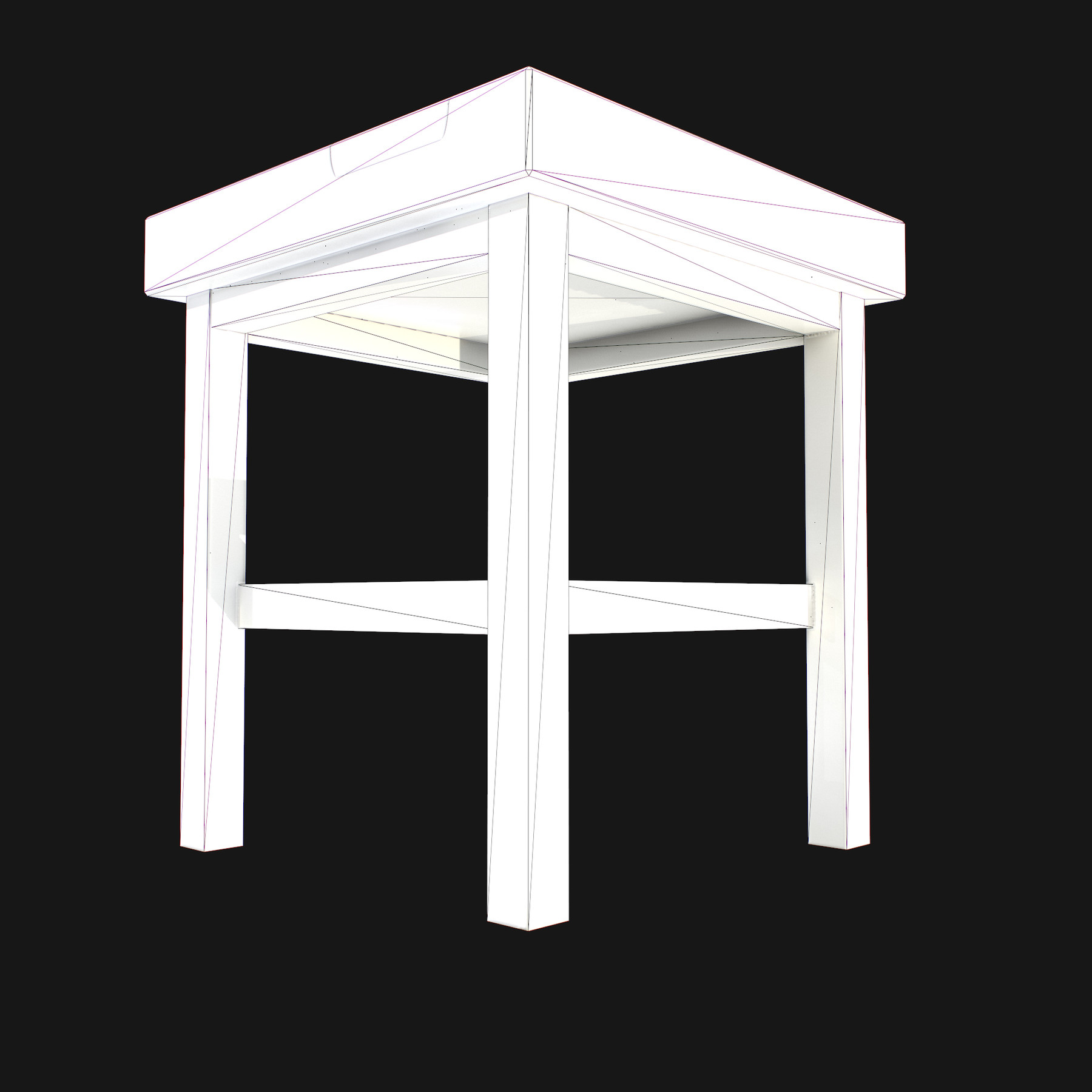 ArtStation - Modern Table VR / AR / low-poly 3d model | Game Assets