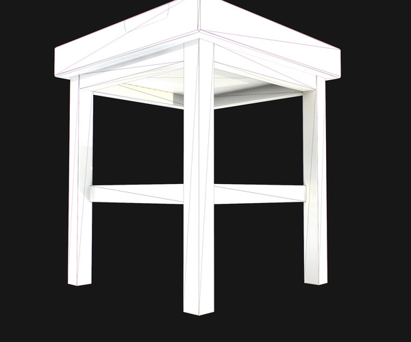 ArtStation - Modern Table VR / AR / low-poly 3d model | Game Assets