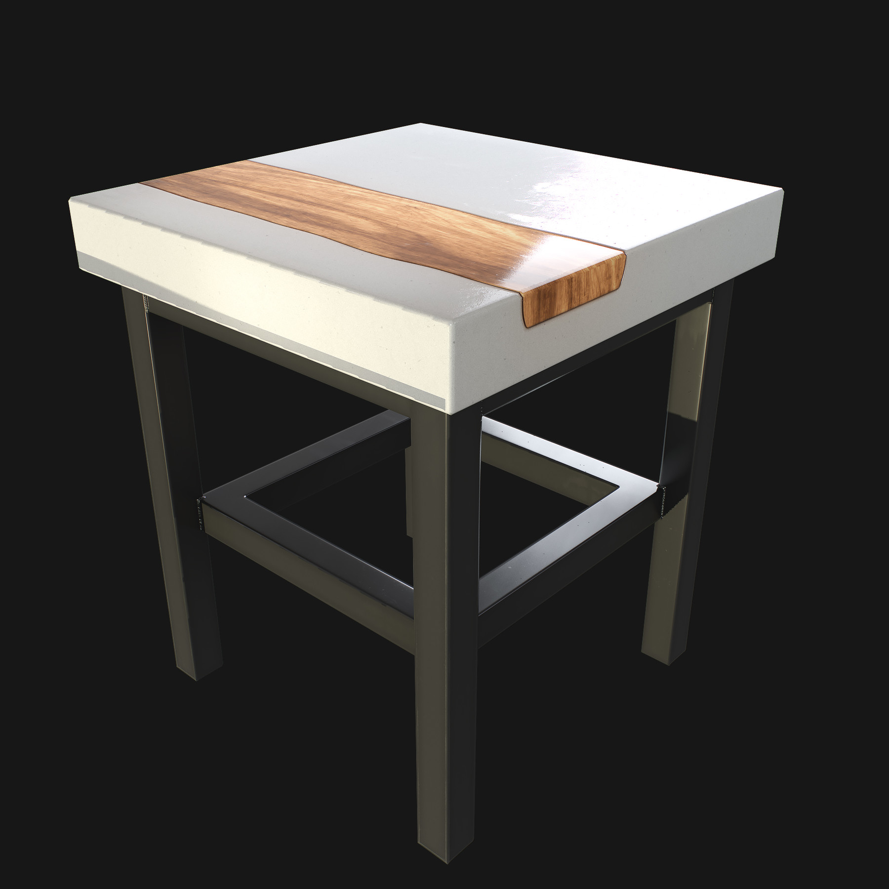 ArtStation - Modern Table VR / AR / low-poly 3d model | Game Assets