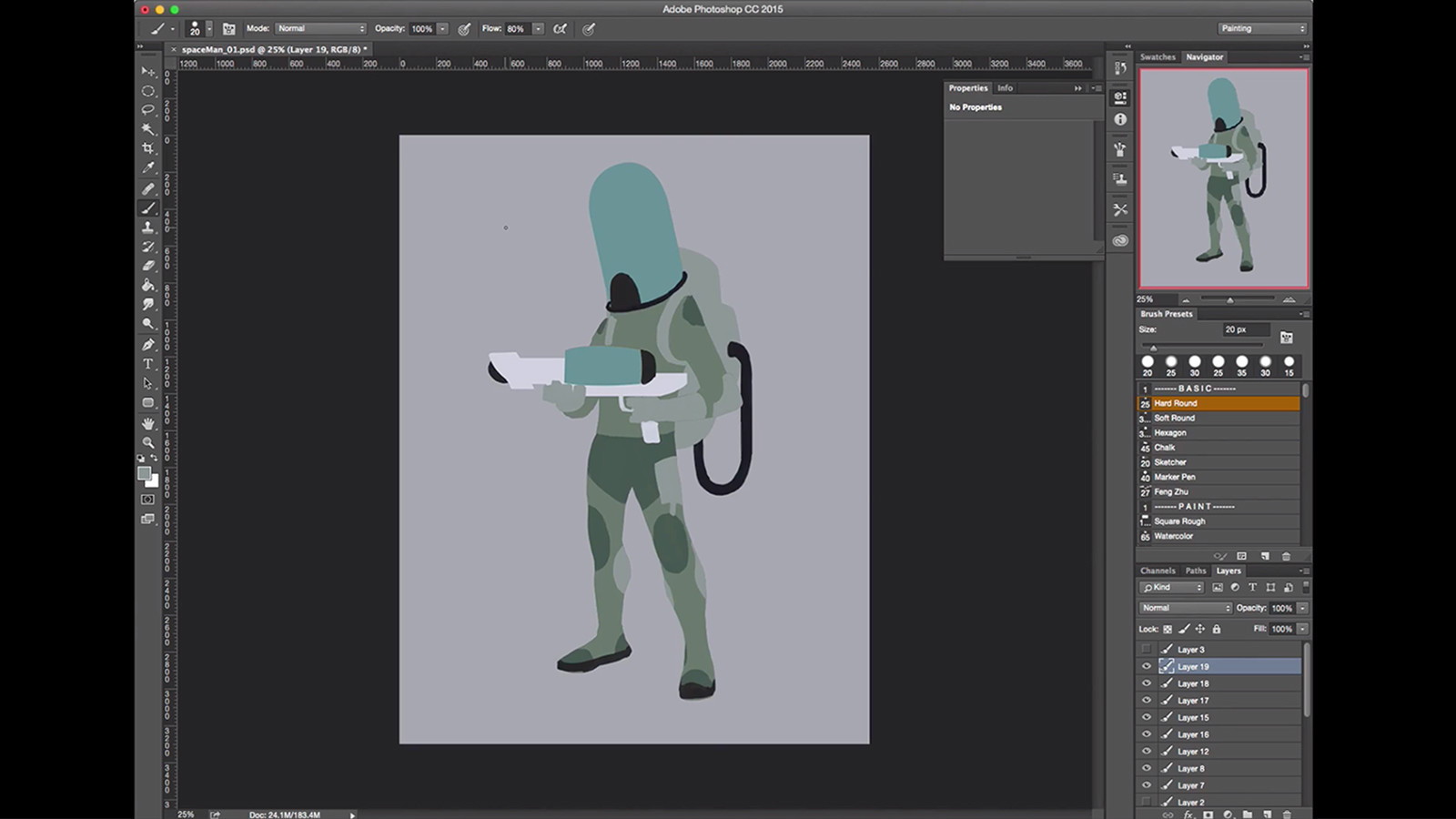 ArtStation - Spaceman Character Concept Process Video | Tutorials