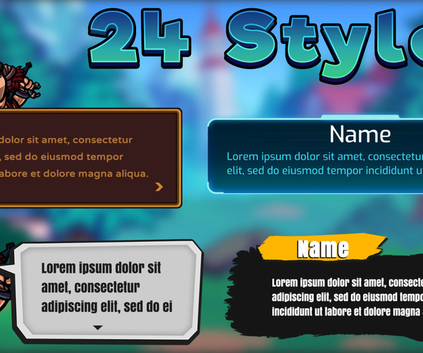ArtStation - Dialogue Box | Game Assets