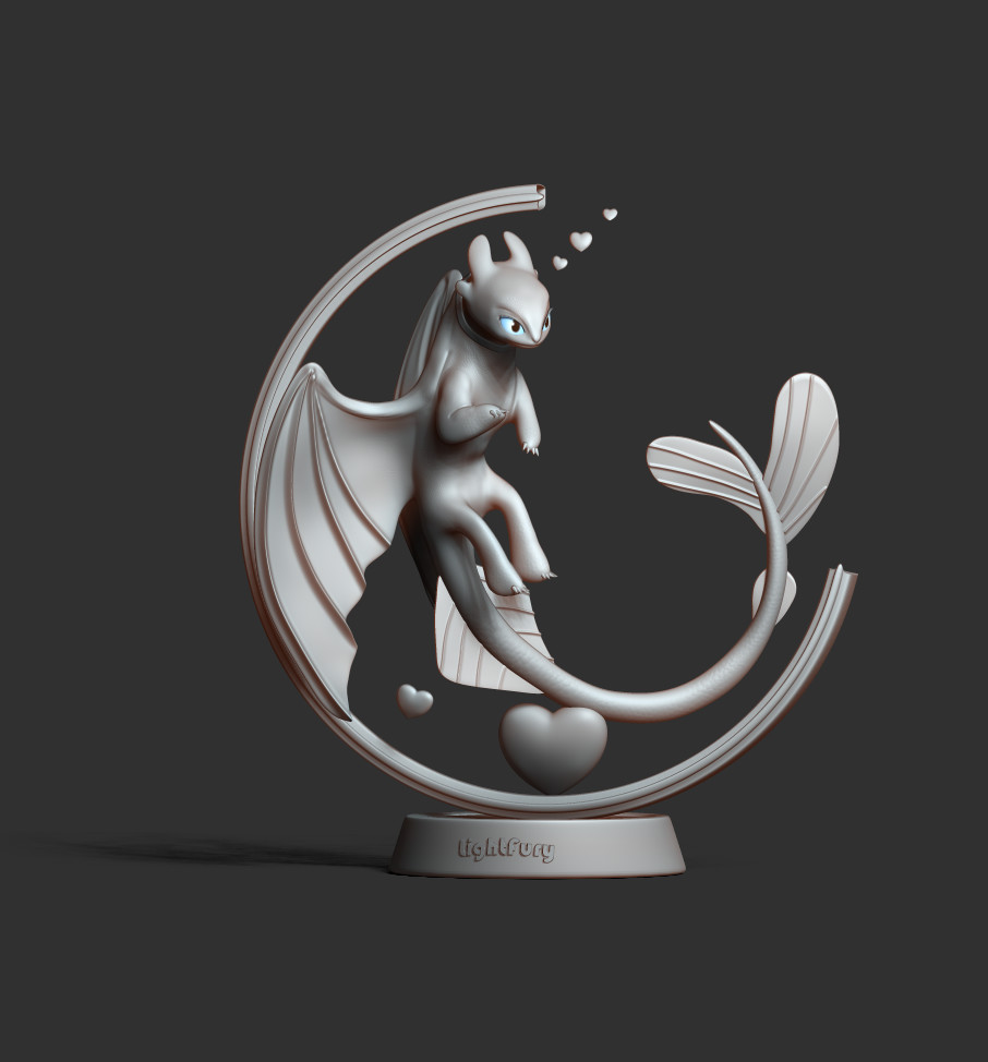 ArtStation - Light Fury Dragon | Resources