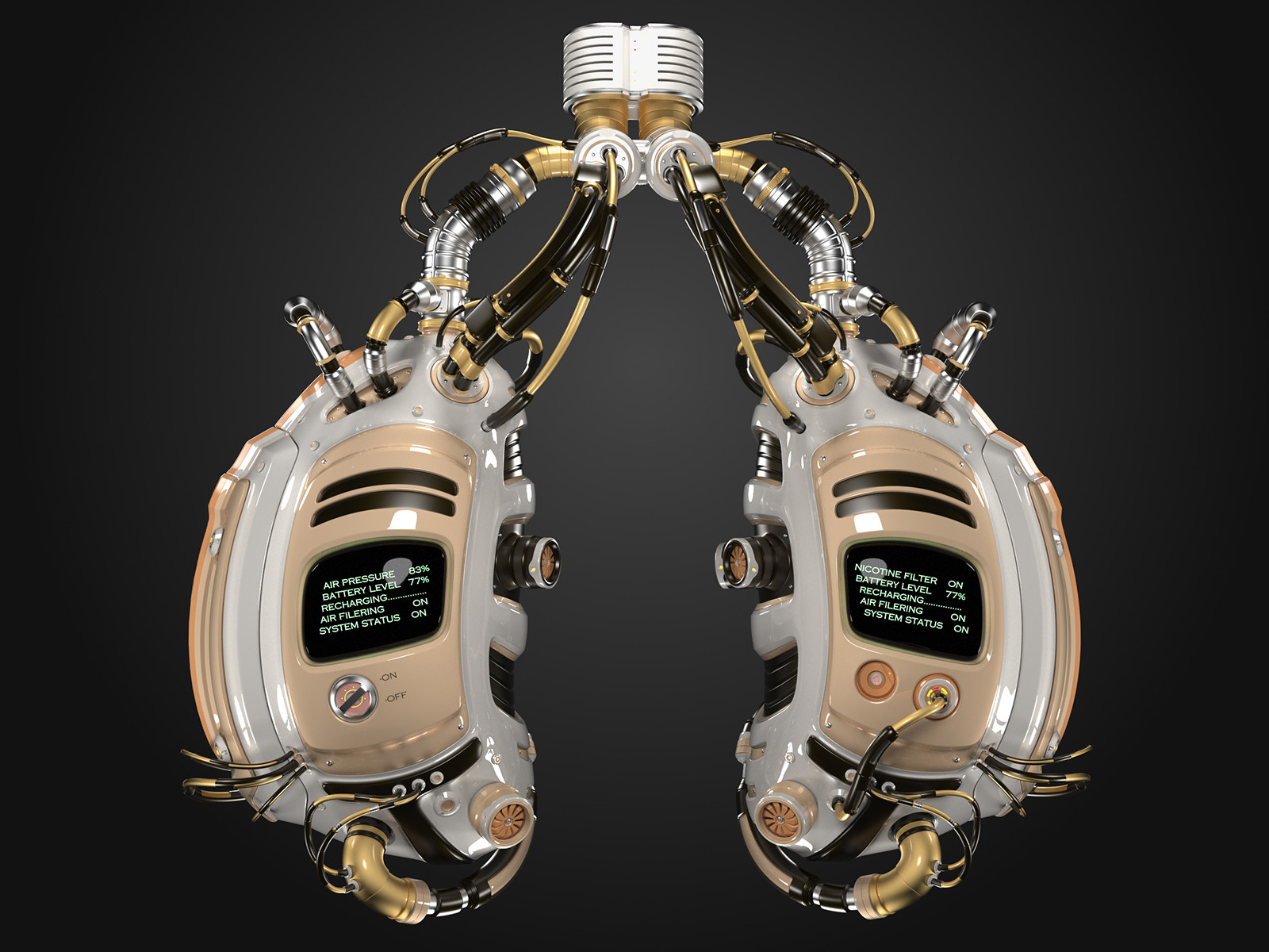 ArtStation - Robotic Lungs 3D Model (MAX, FBX, OBJ) | Resources