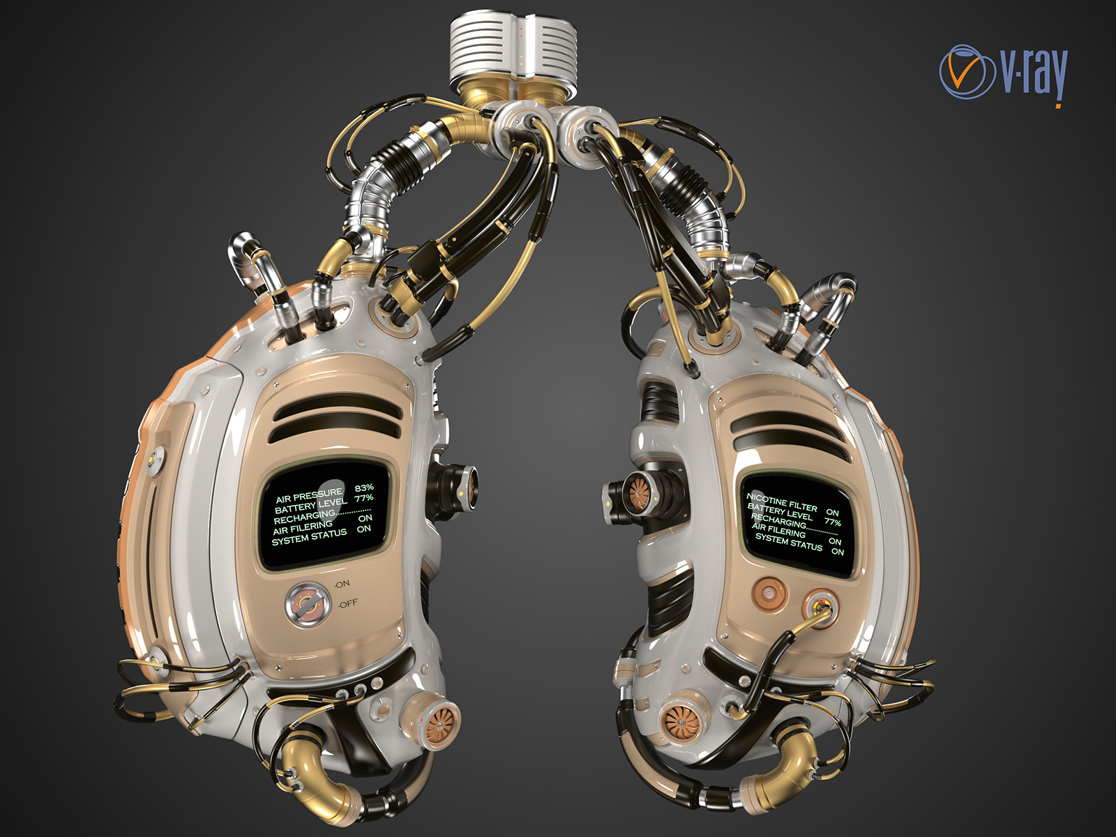 ArtStation - Robotic Lungs 3D Model (MAX, FBX, OBJ) | Resources