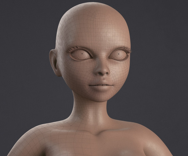 ArtStation - Stylized Female Base Mesh | Resources
