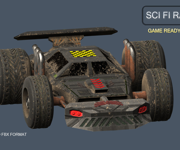 ArtStation - Sci Fi Race Car | Game Assets