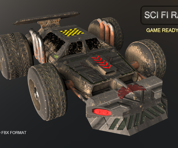 ArtStation - Sci Fi Race Car | Game Assets