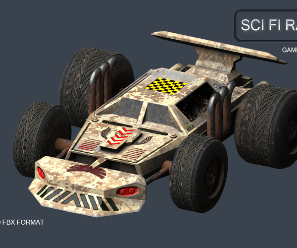 ArtStation - Sci Fi Race Car | Game Assets