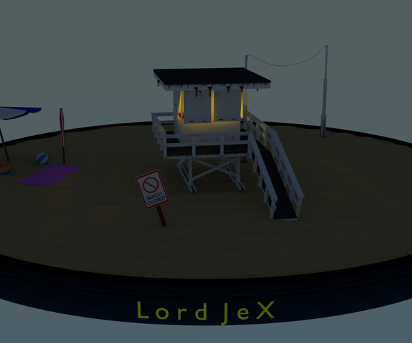 ArtStation - Lifeguard Tower | Game Assets