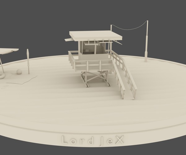 ArtStation - Lifeguard Tower | Game Assets
