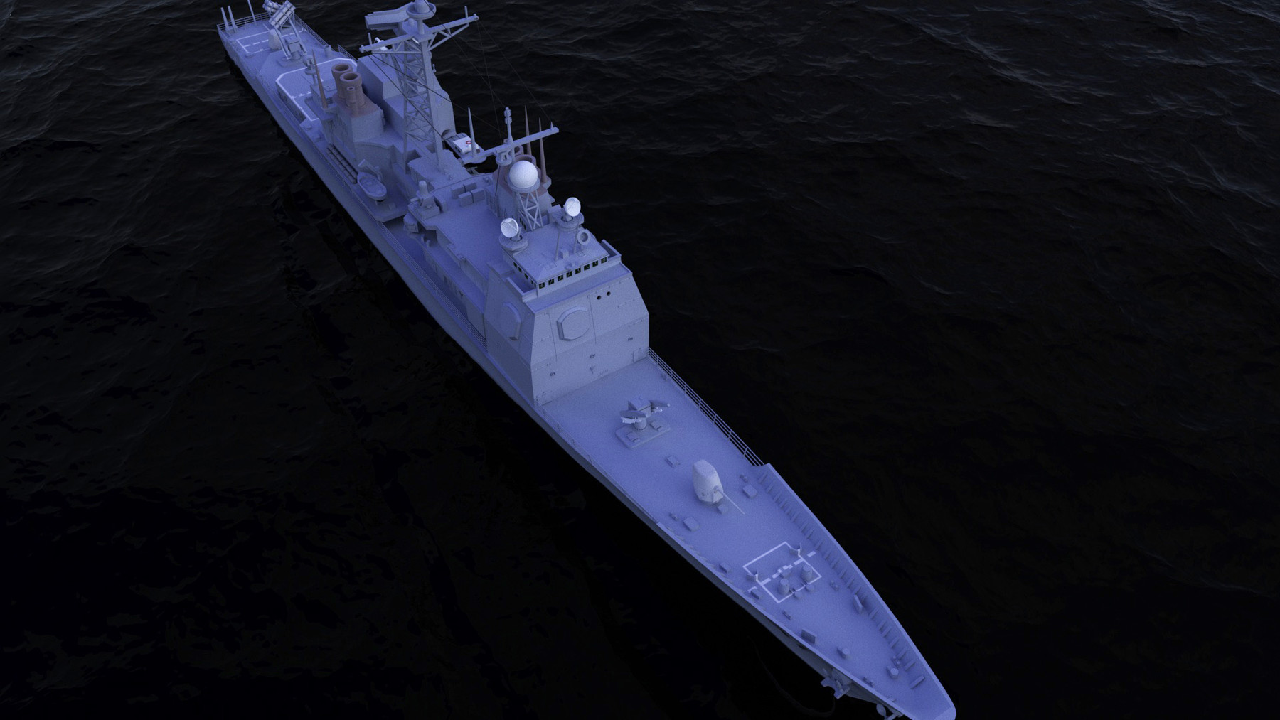ArtStation - Class Cruiser CG47 USS Ticonderoga | Resources