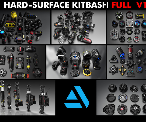 ArtStation - Kitbash Hard-Surface Full V1 | Resources
