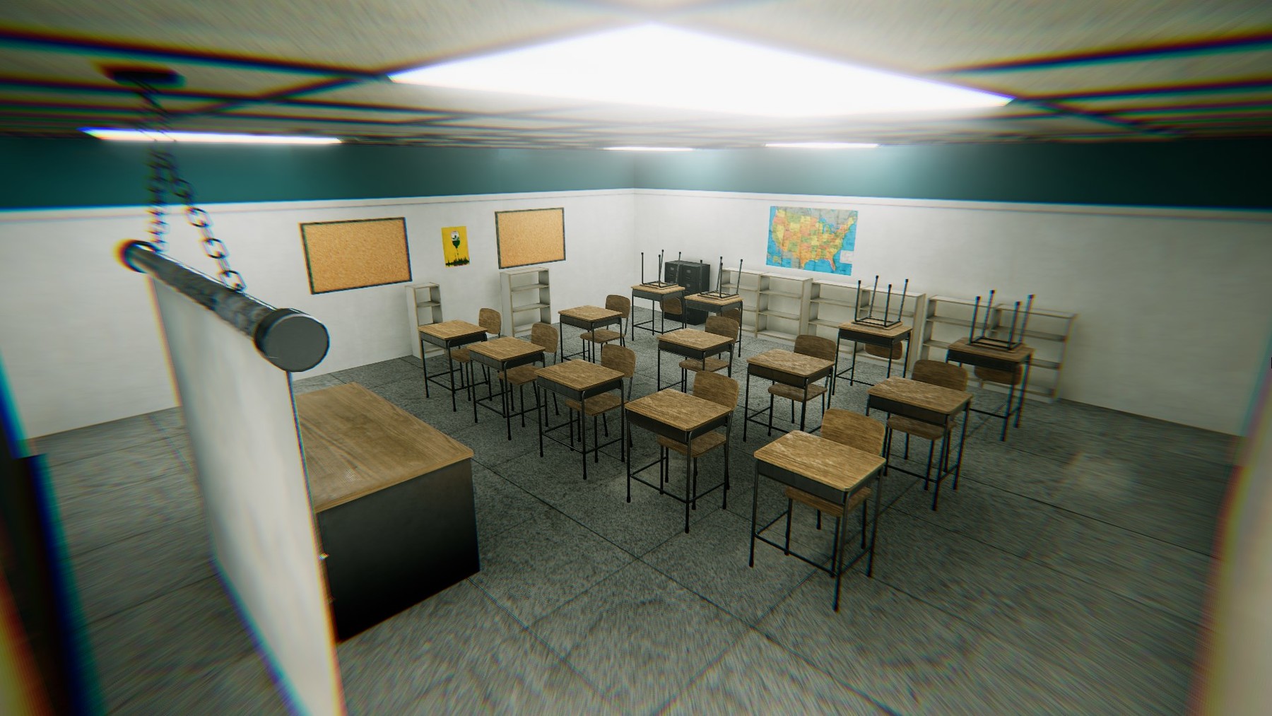 ArtStation - HQ Modular Interior School | Game Assets