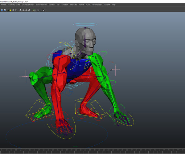 ArtStation - Blockout Dude Maya Rig | Resources