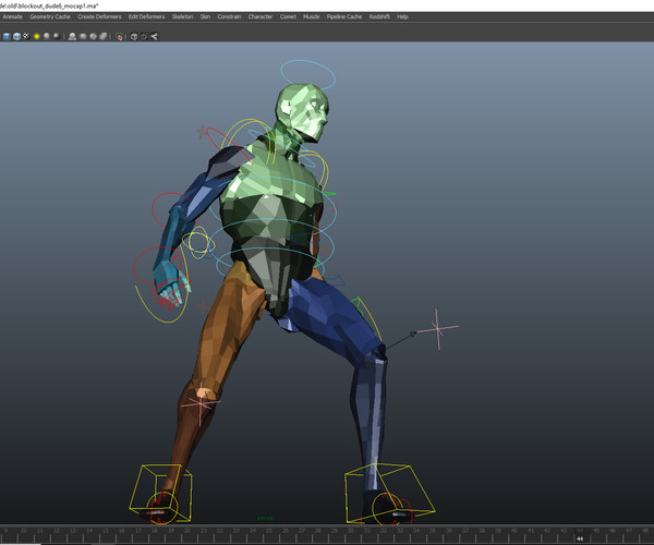 ArtStation - Blockout Dude Maya Rig | Resources