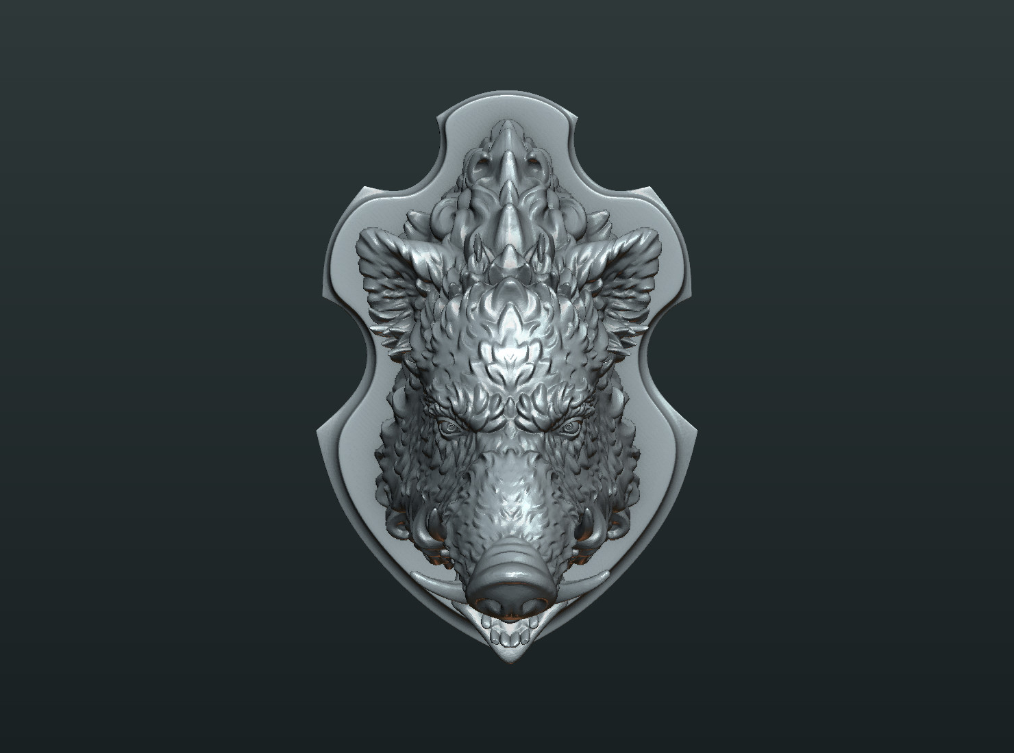ArtStation - Wild Boar Mounted Head | Resources