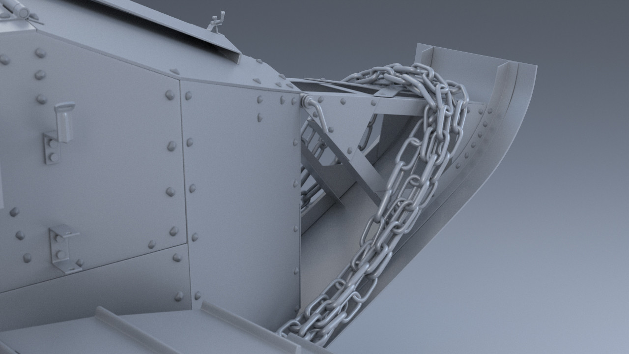 ArtStation - WW1 Renault FT-17 Tank 3D Model | Resources