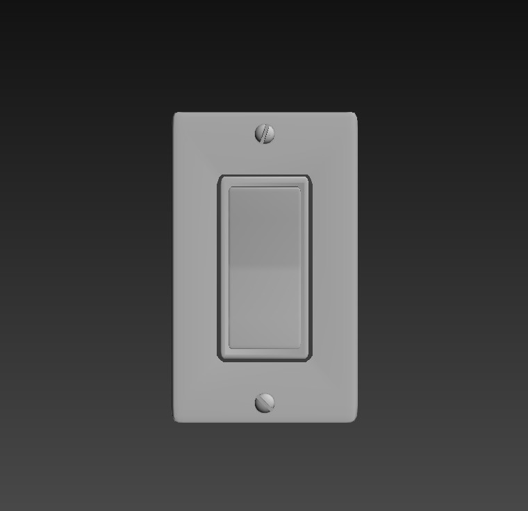 ArtStation - Modern Lightswitch | (Blender Internal/Cycles, BLEND OBJ 3DS FBX) | Resources
