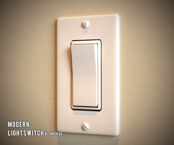 ArtStation - Modern Lightswitch | (Blender Internal/Cycles, BLEND OBJ 3DS FBX) | Resources